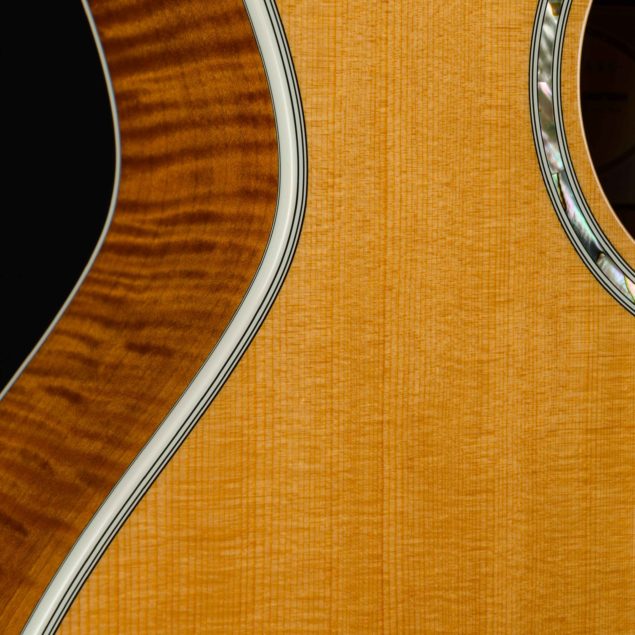 Taylor 614CE Flamed Maple and Sitka Spruce Grand Auditorium Cutaway ...