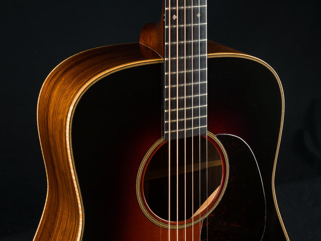 Huss & Dalton D-RH Custom Indian Rosewood and Sitka Spruce Sunburst ...