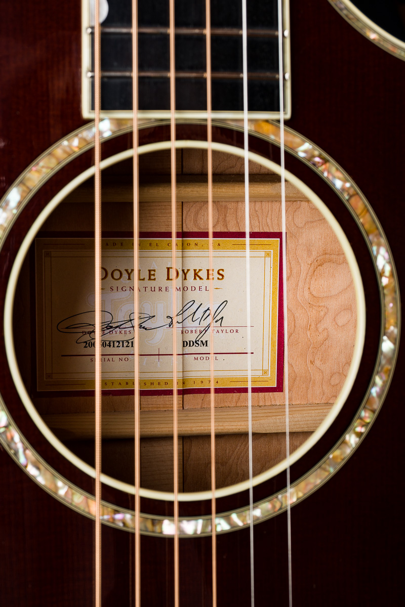 Taylor DDSM Doyle Dykes Signature Model Brown Sugar Used (2005) | Down ...