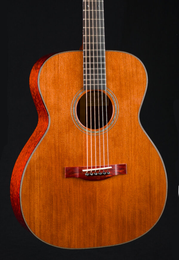 Santa Cruz OM Rare Figured Pernambuco and Fort Ross Chapel Redwood ...