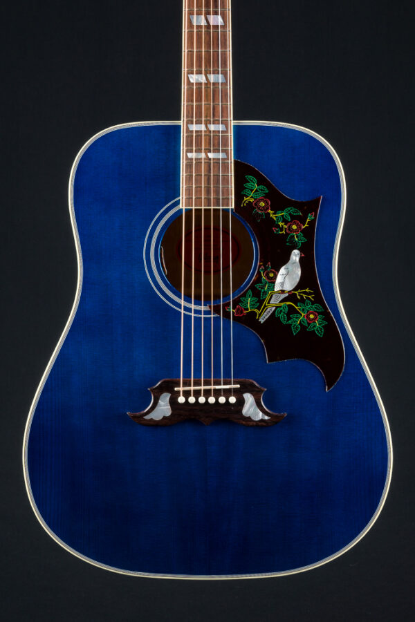 Gibson Dove Custom Shop Viper Blue Quilted Maple and Sitka Spruce with ...