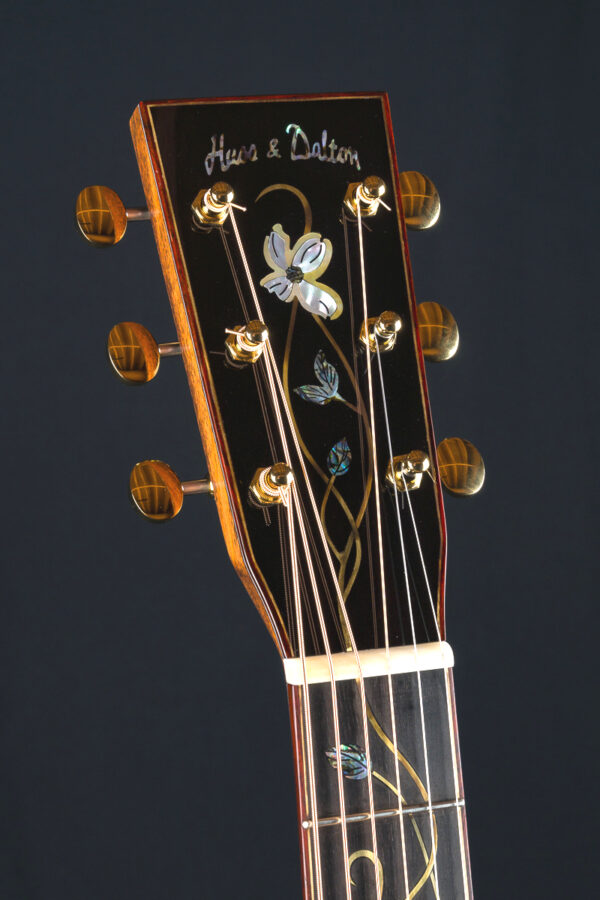 Huss & Dalton 30th Anniversary Limited Edition OM Dogwood Flower Vine ...