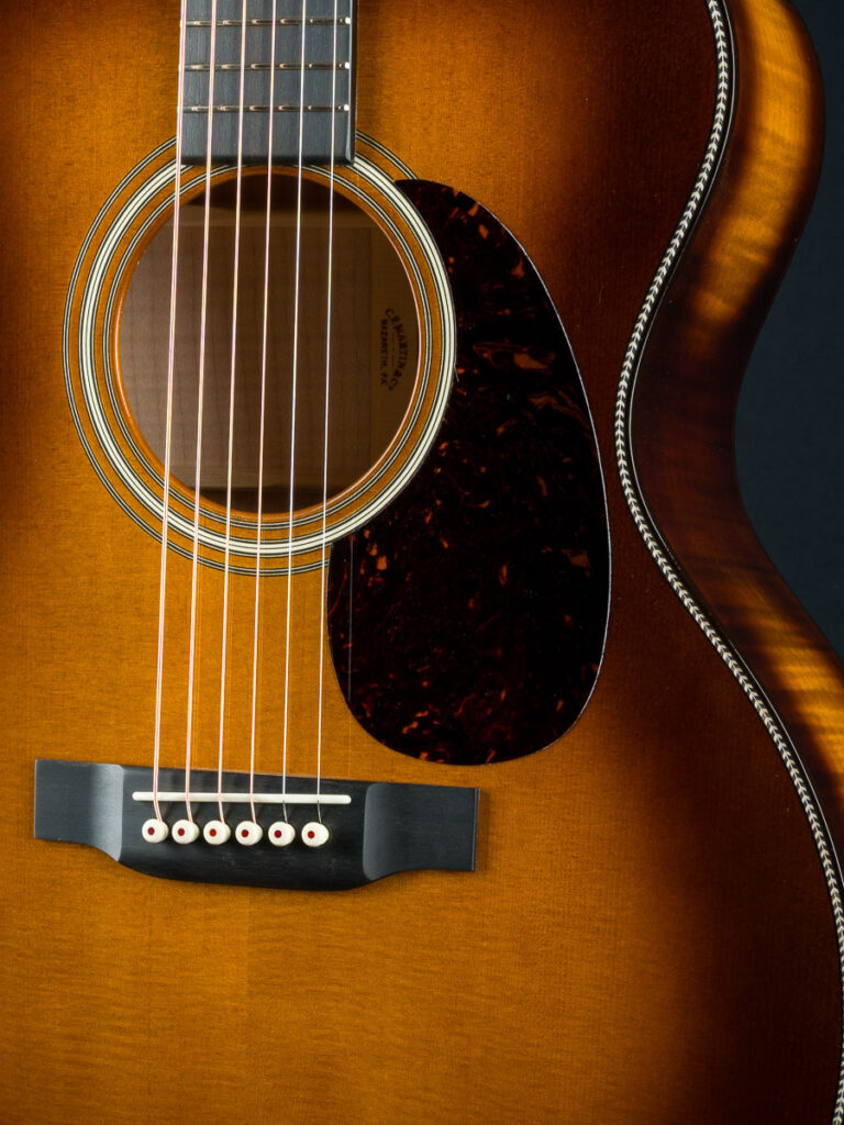 Martin GP Custom Flamed Maple and Sitka Spruce Full Body Ambertone ...