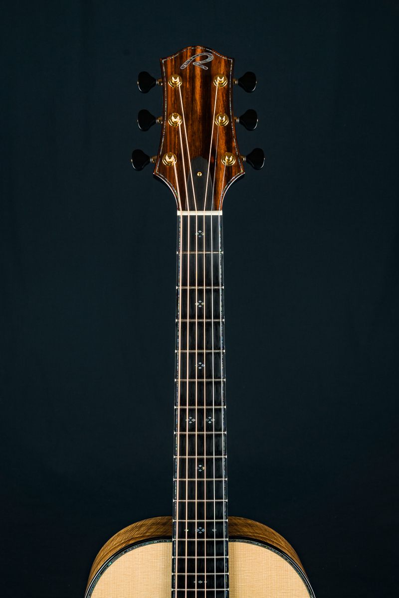 Kevin Ryan Abbey Grand Parlor Flamed Koa and Engelmann Spruce Used ...