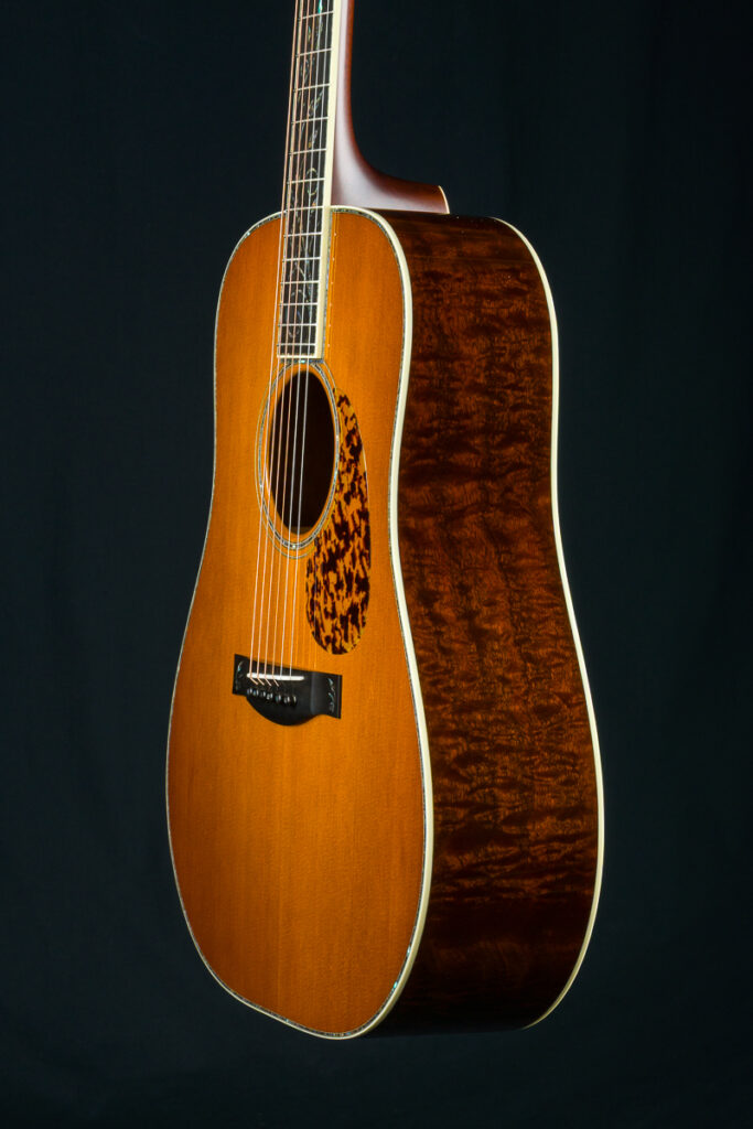 Santa Cruz D-42 Waterfall Bubinga and Ancient Cedar Sunburst Custom ...
