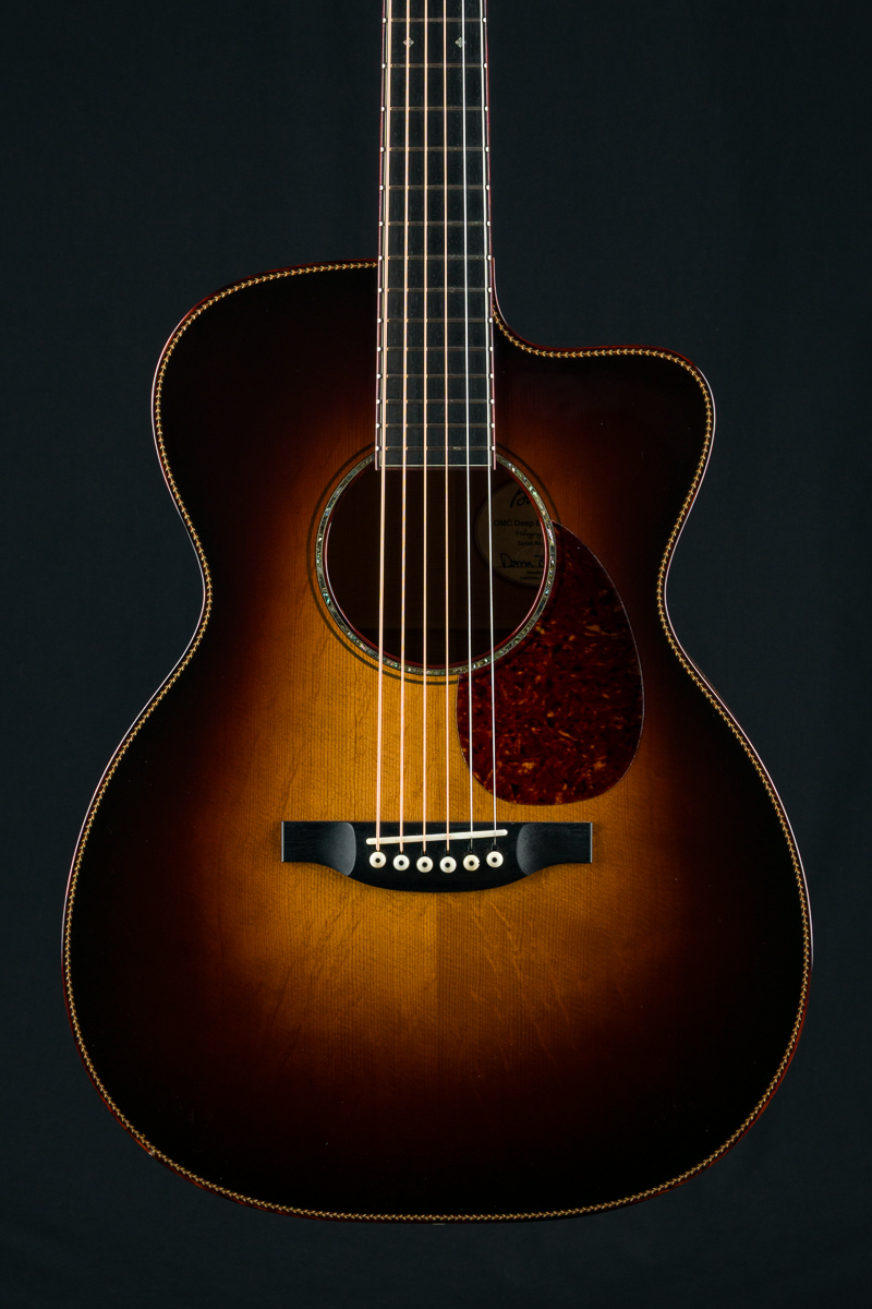 Bourgeois OMC LSH Deep Body Flamed Mahogany and Aged Tone Bearclaw ...
