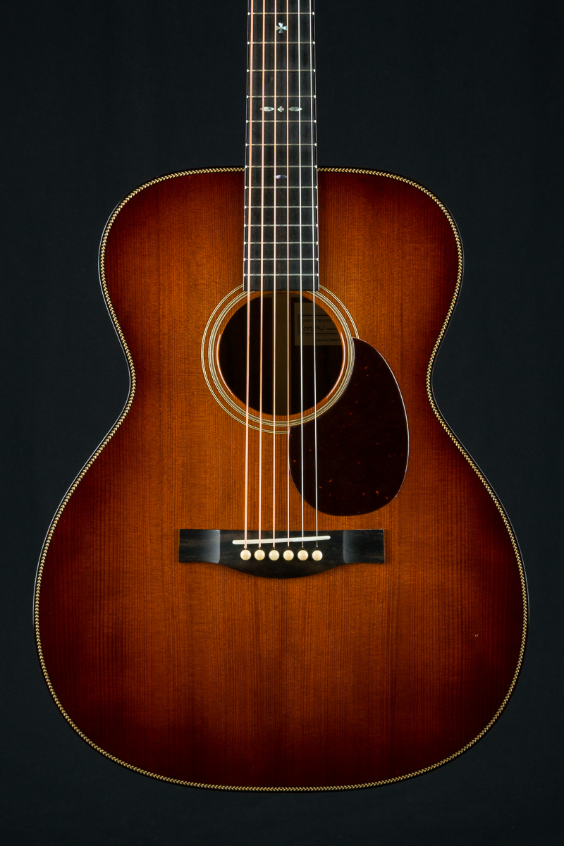 Santa Cruz OM Pre-War Figured Walnut and Redwood Sunburst Custom Used ...